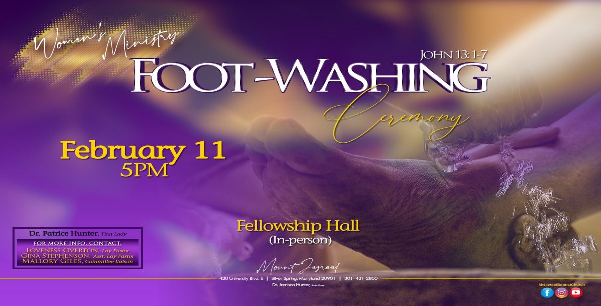 Women's Ministry Foot-Washing Ceremony - Mount Jezreel Baptist Church